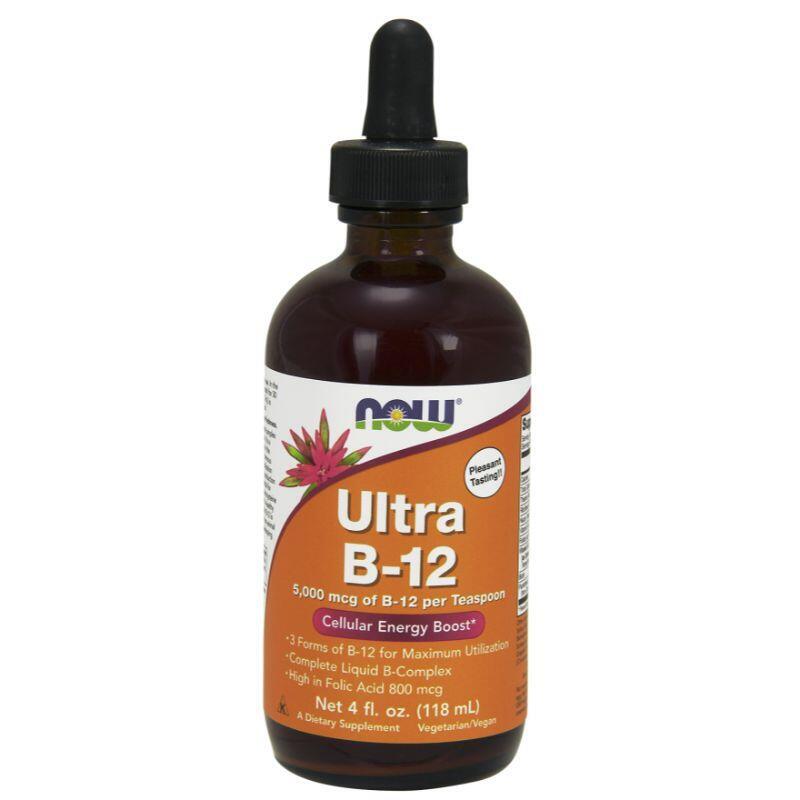 Liquid Ultra B-12 5000 mcg 118ml - NOW Foods | Bardolino.nl